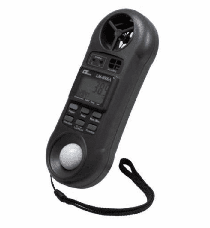 Lutron LM-8000A Anemometer, Humidity, Light Meter - IndoNusa Tekno